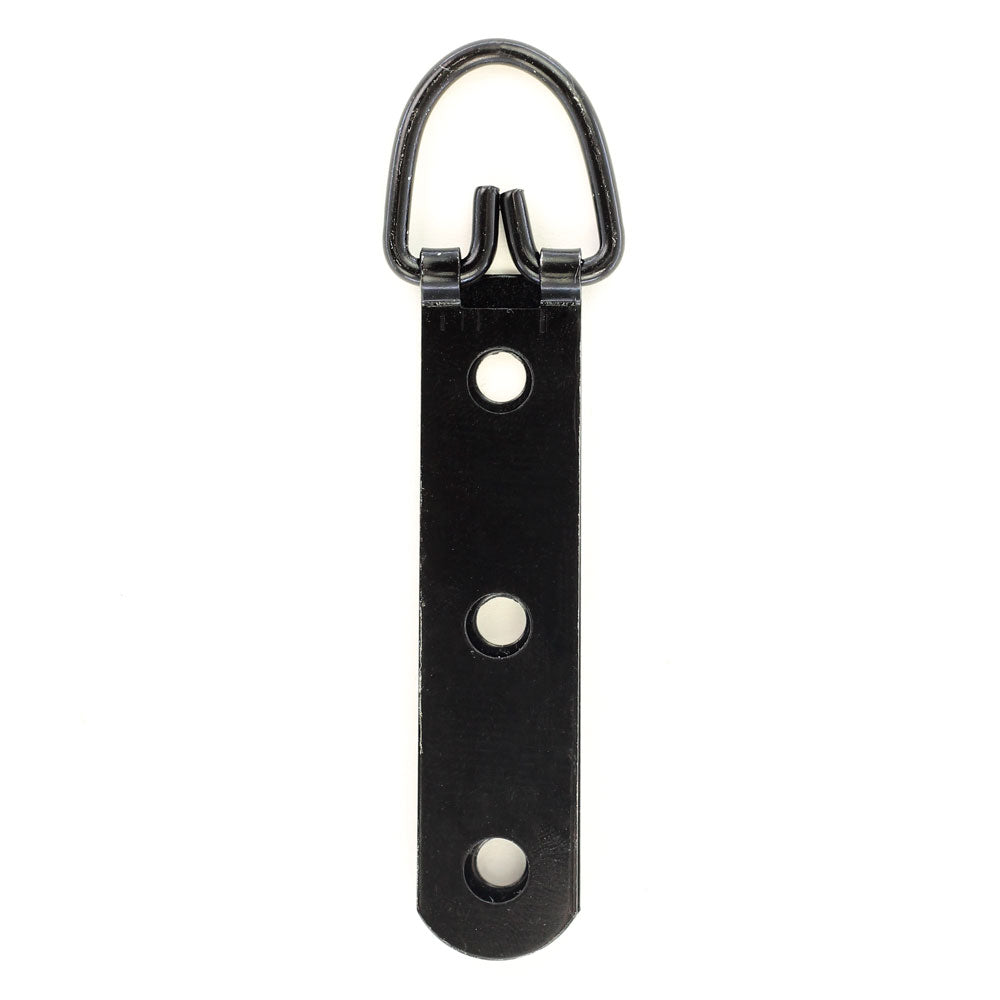 HH29 - 100 Pack - 3-Hole D-ring Hangers - Black | Picture Hardware